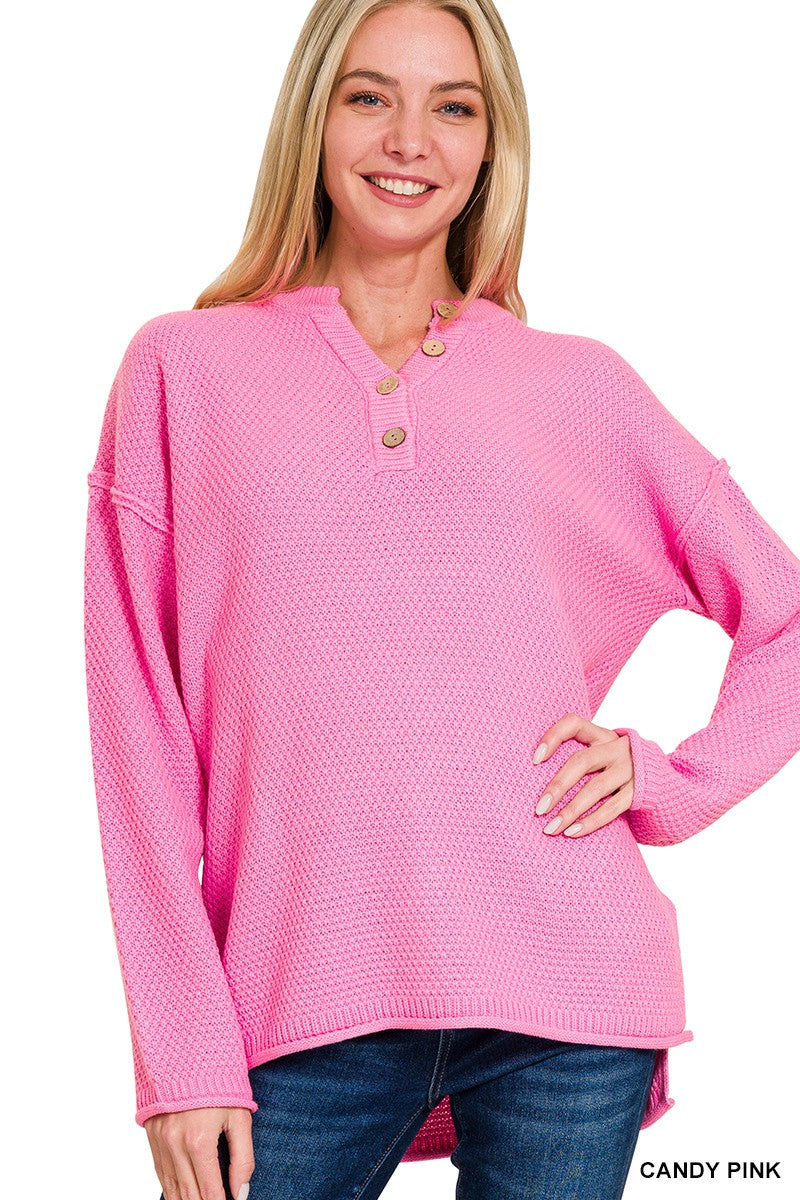 Everyday Basic Henley Sweater – Reedy Creek